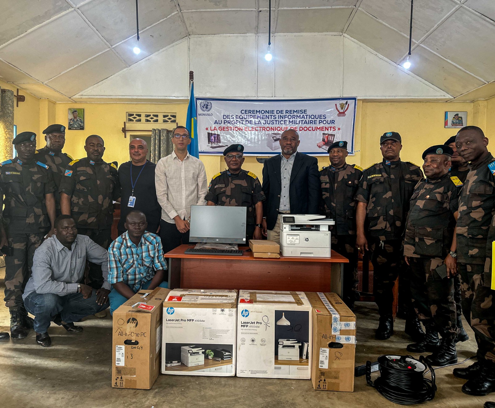 Bunia : la MONUSCO soutient la digitalisation des dossiers judiciaires ...